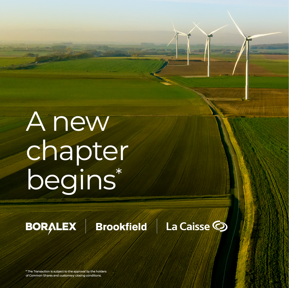 Boralex Acquisition by Brookfield and La Caisse – Definitive Agreement ...